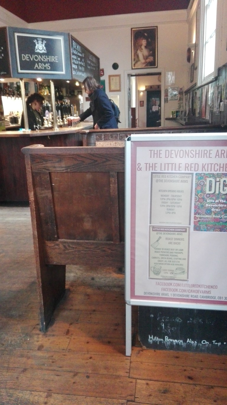 DEVONSHIRE ARMS, CAMBRIDGE – retiredmartin